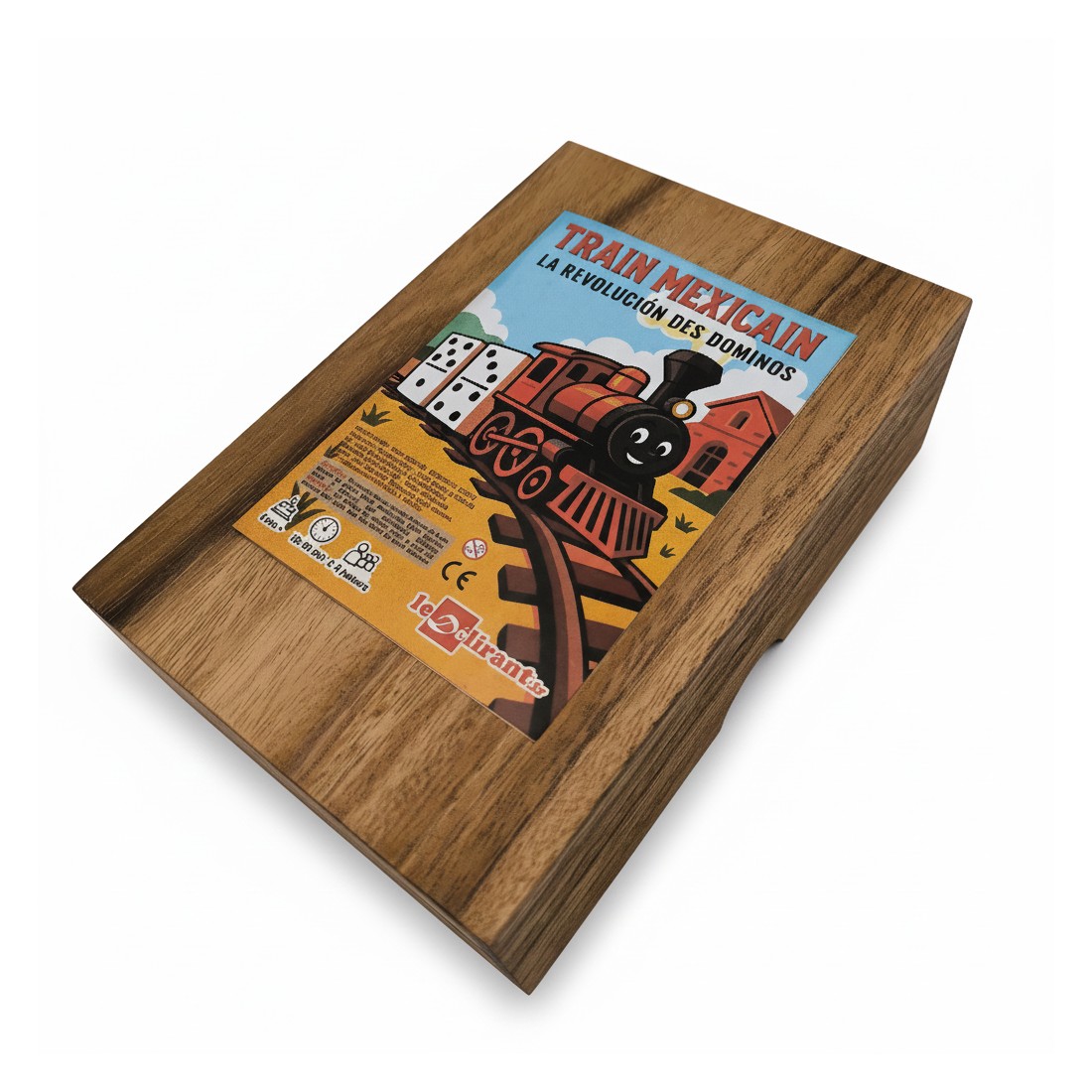 Jeu Train Mexicain Bois d’Acacia – Coffret Artisanal | LEDELIRANT