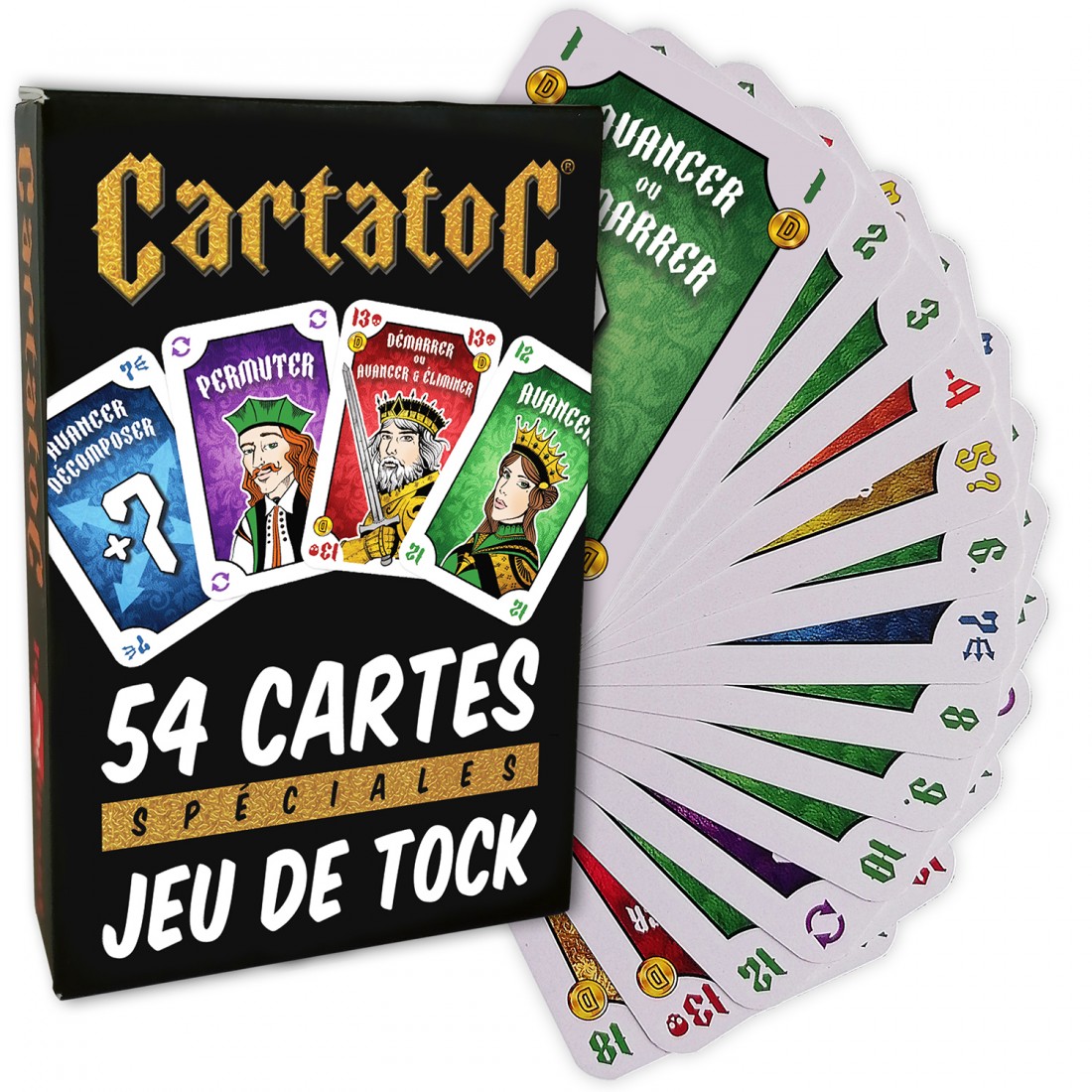 Cartes spéciales jeu de TOCK - 54 cartes - CARTATOC - LEDELIRANT